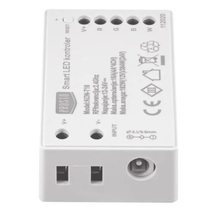 Wi-Fi smart LED kontroler RGBW 192W KON-T16/N