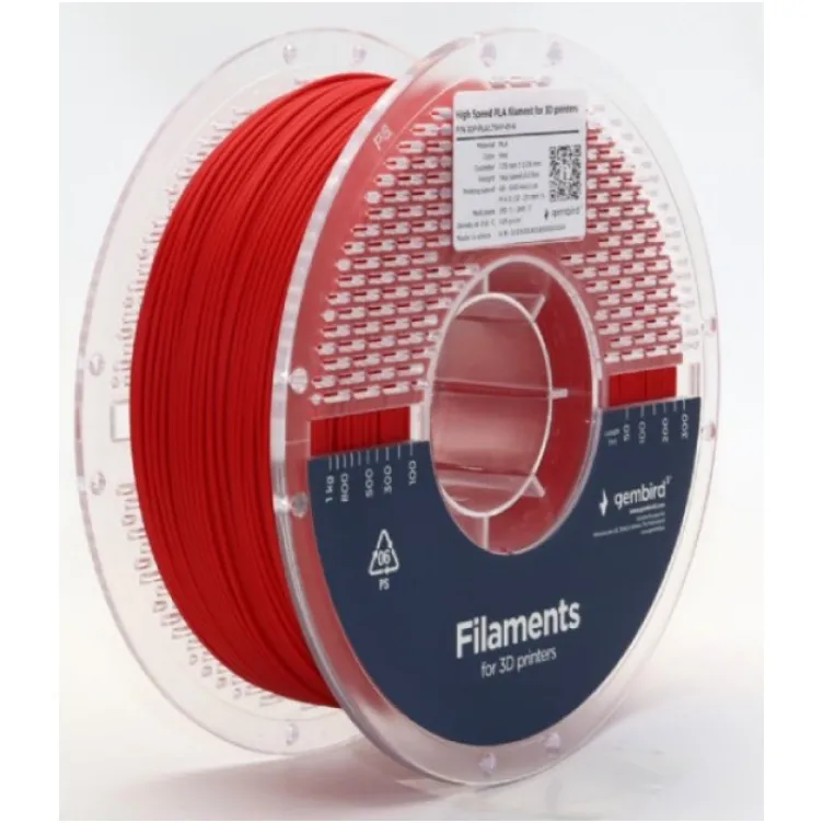3DP-PLA1.75HY-01-R PLA filament velike brzine za 3D stampac 1.75mm, kotur 1KG RED