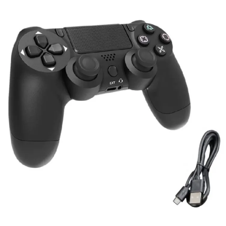 JPD-Wireless-Thrillershock PC/PS4 BLACK Gembird Bezicni gamepad sa dvostrukom vibracijom v2