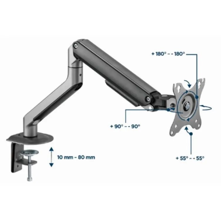 MA-DA1-05 Gembird podesivi drzac za monitor, tilt, 17-32 max.9kg (alt. MA-DA1-02)