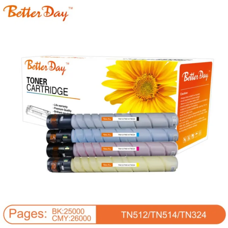 Toner BetterDay * TN512, TN514, TN324 Y MPS zam. kaseta za Konica Yallow 26k