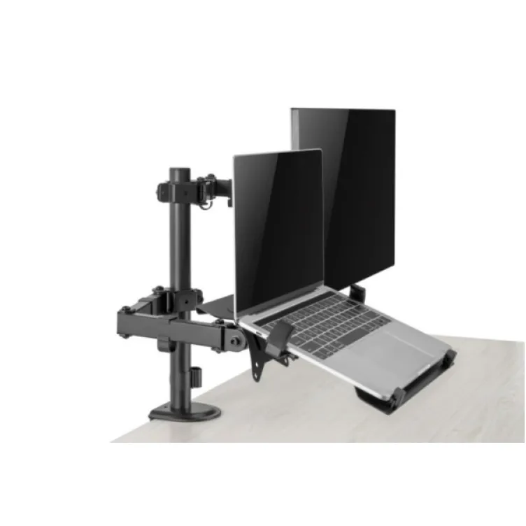 MA-DA-03 Gembird Podesivi stoni drzac za monitor tilt, 17-32 max.9kg + nosac za laptop