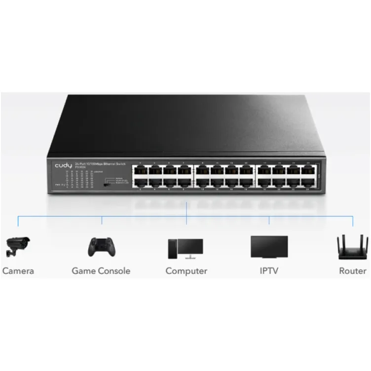 Cudy FS1024 24-Port 10/100 Mbps Ethernet Switch