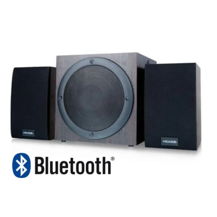 Microlab TMN-1/2.1 BT Aktivni drveni zvucnici 2.1 sistem 32W RMS (9W*2+14W) BLUETOOTH 3,5mm