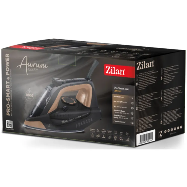 Zilan ZLN4247 Pegla na paru, 3000W, Aurum Touch - Pro Steam Iron