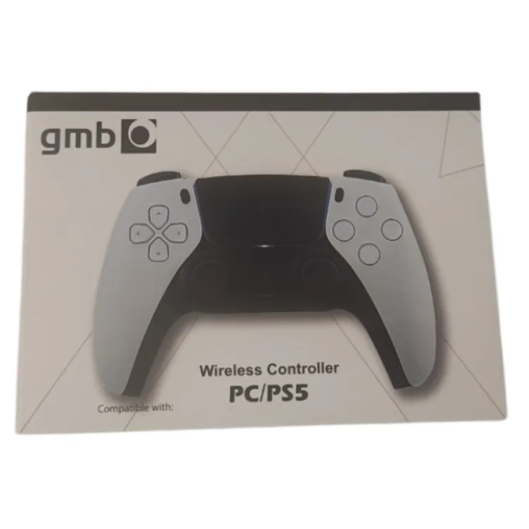 JPD-PS5 Grey-White PC/PS5 Gembird Bezicni gamepad sa vibracijom, zvucnik, 3,5mm, touchpad, trigger