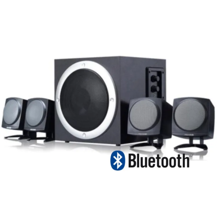 Microlab TMN-3/4.1BT Aktivni drveni zvucnici 4.1 sistem 32W RMS (12W+7W*2+3W*2) 3,5mm Bluetooth