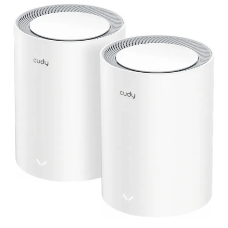 Cudy M3000 2-Pack,AX3000 2.5G Mesh Wi-Fi 6 System White,4-Stream Dual-Band, 2402 Mbps + 574 Mbps