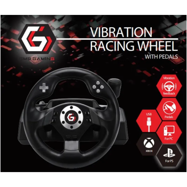STR-M-40 **Gembird 7-in-1 RACEMASTER racing wheel (PC/PS3/PS4/XBOX360/XBOXONE/SWITCH/ANDROID)(5699)