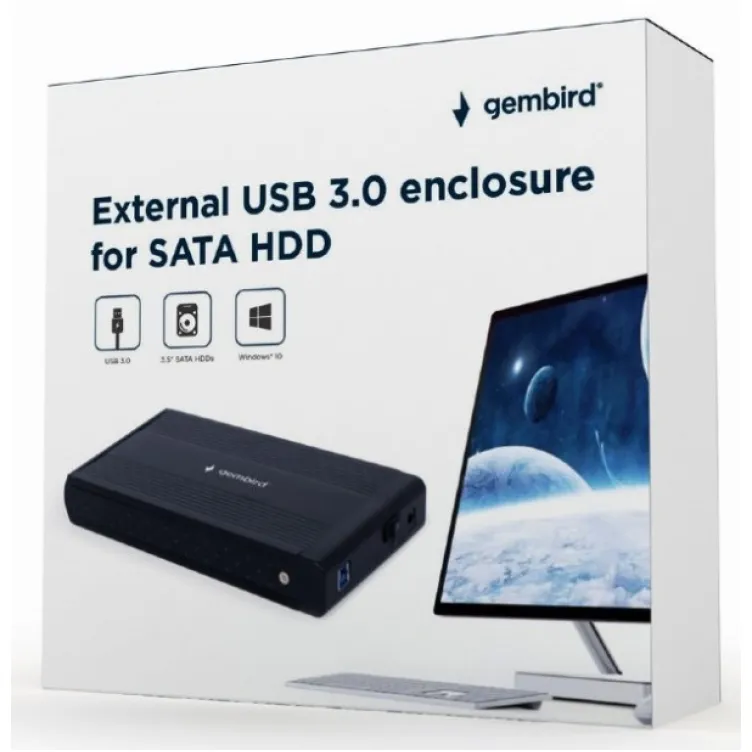 HDD 3.5 * 1TB SET USB 3.0 SATA eksterno kuciste + 1TB WD10EURX WD/ EE3-U3S-3