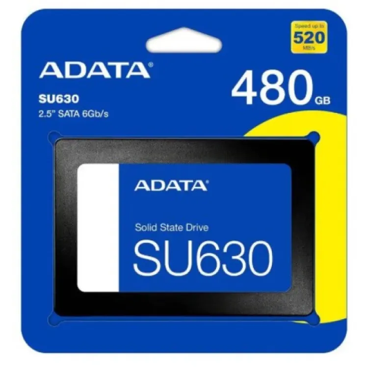 SSD 2.5 SATA3 480GB AData 520MBs/450MBs ASU630SS-480GQ-R