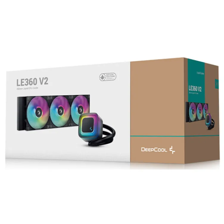 DeepCool LE360 V2 RGB vodeno hladjenje, 3 x Fans 500~2100rpm, LGA1851/1700/1200/1151/1150/1155/ AMD