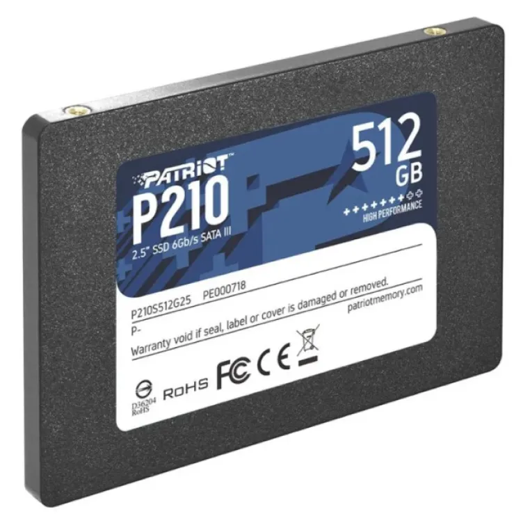 SSD 2.5 SATA3 512GB Patriot P210 520MBs/430MBs P210S512G25