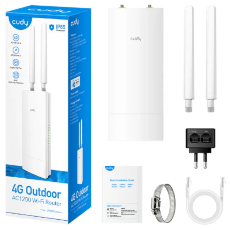 Cudy LT700 outdoor/indoor AC1200 4G Cat 6 Wi-Fi Router