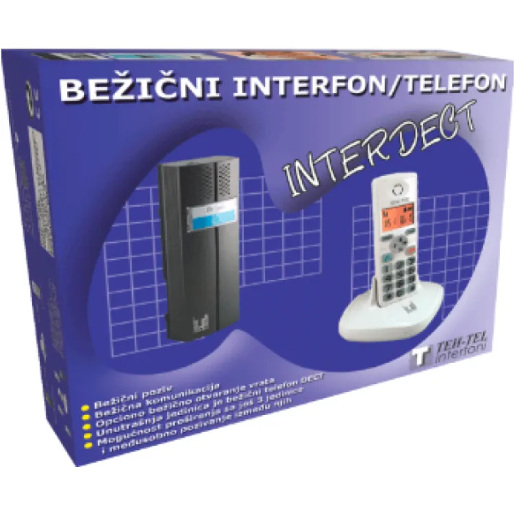 Teh-tel Bežièni interfon sa telefonom INTERDECT (CL-3622)