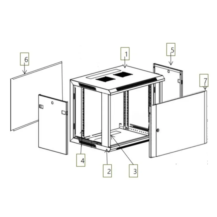 SLT Rek orman 12U 600x600 19 inca