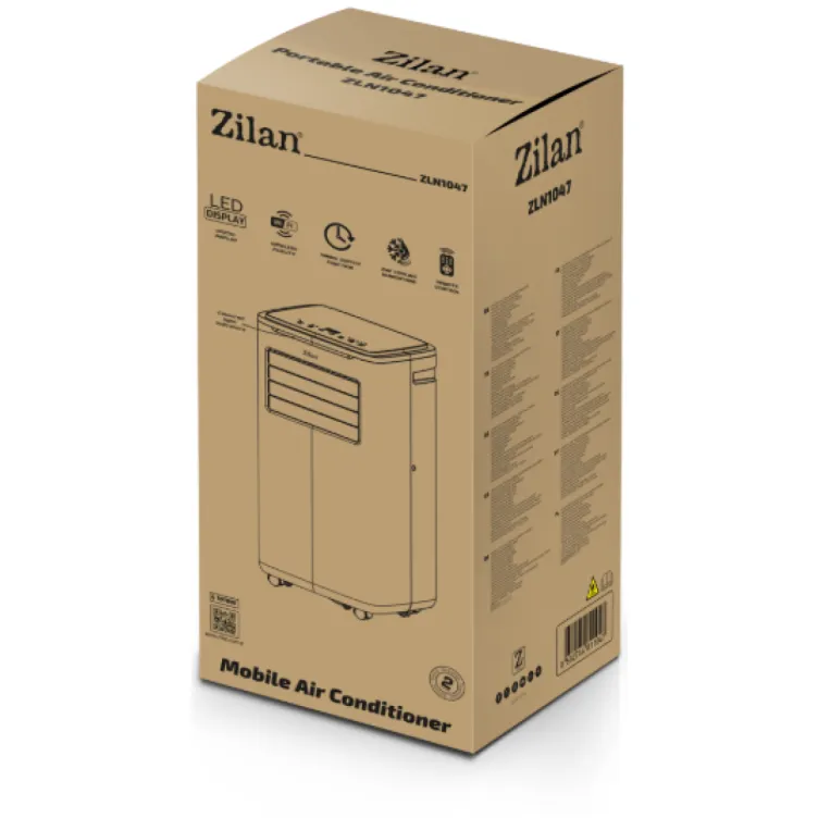 Zilan ZLN1047 Pokretni klima ureðaj 9000Btu, 3u1, 1010W, WiFi