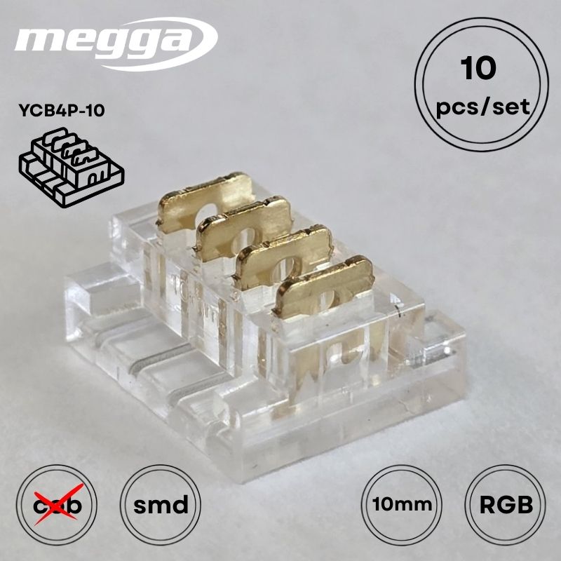 MEGGA, CONNECT YCB4P-10 RGB SMD 10 MM, 000445