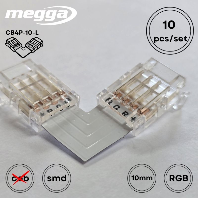 MEGGA, CONNECT CB4P-10-L RGB SMD 10 MM, 000453