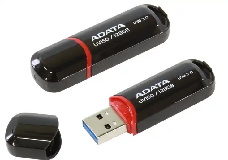 ADATA USB FLASH 128GB 3.1 AUV150-128G-RBK