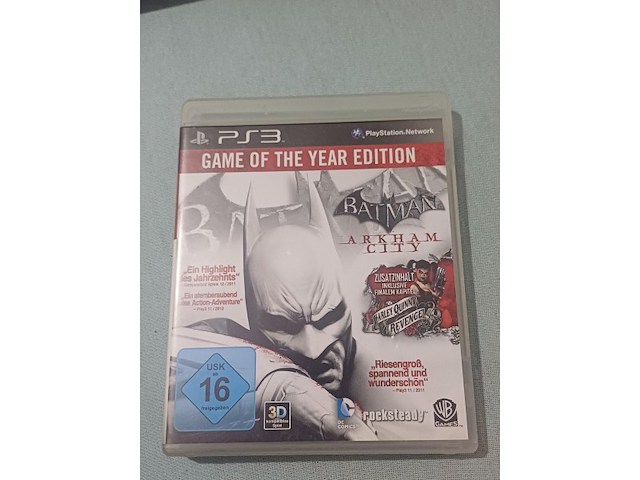 Batman Arkham City Goty PS3
