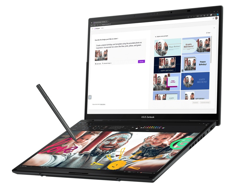 ASUS Zenbook 14 DUO OLED UX8406CA-QL041W (14 inča FHD, Ultra 9 285H, 32GB, SSD 1TB, Win11 Home) laptop