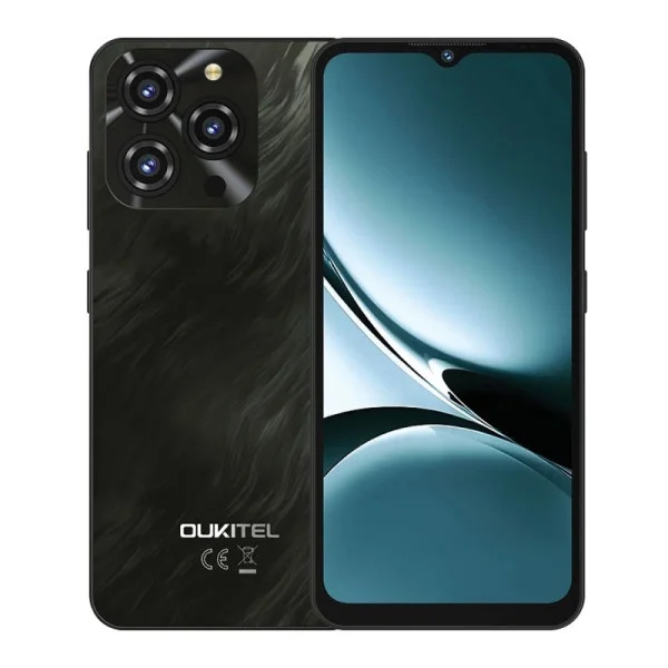 Oukitel C3 black Smart phone4G/Quad-Core/128GB/4+12GB/13M/5MP/5000mAh/Android 14