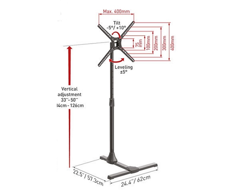 BARKAN FS310T LCD TV podni nosač od 13 do 65 inča