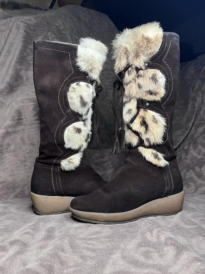 Y2k boots with the fur / čizme sa krznom