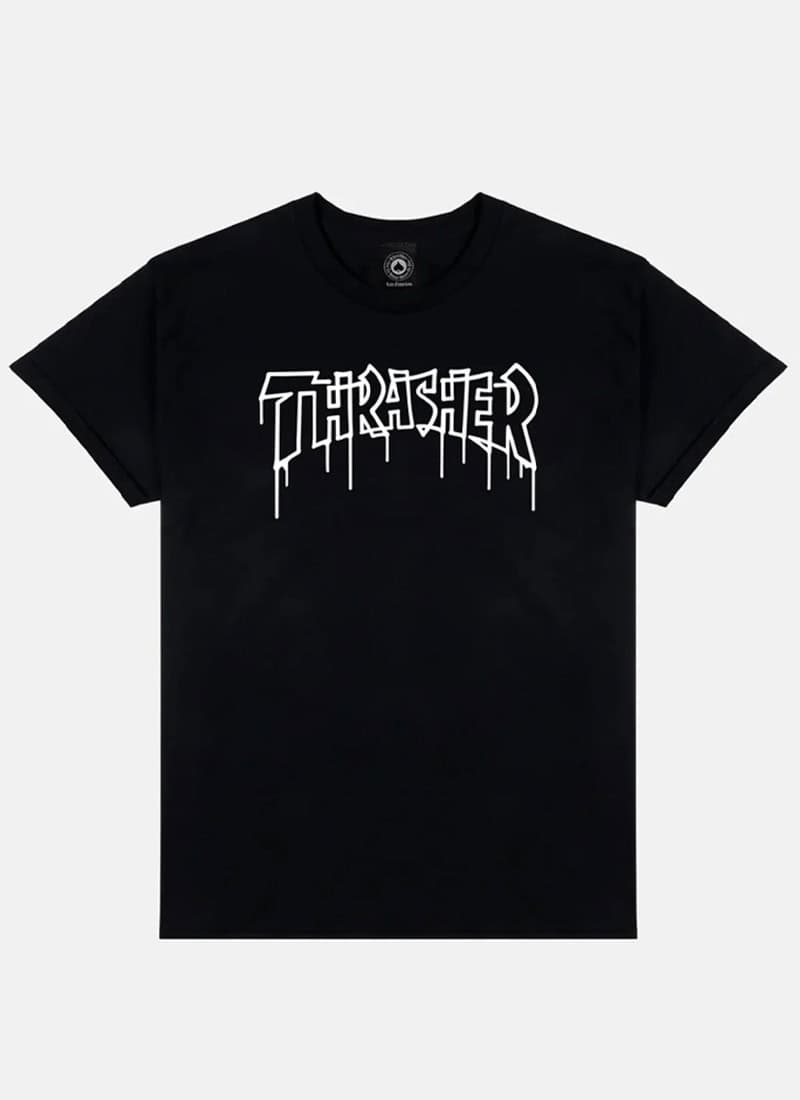 T-shirt Thrasher One-liner Black