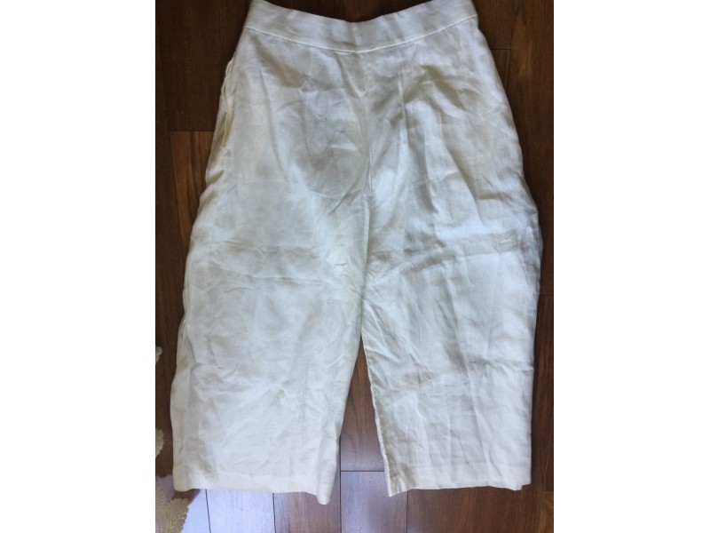 ZARA kapri lanene pantalone L NOVE
