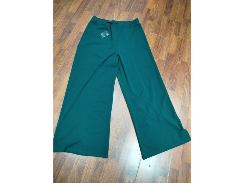 ZELENE LAGANE ŠIROKE PANTALONE 2XL 3XL