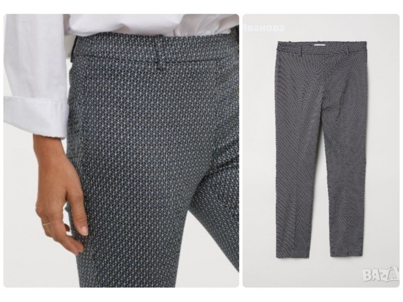 *H&M* cigaret pantalone geometriijskog printa