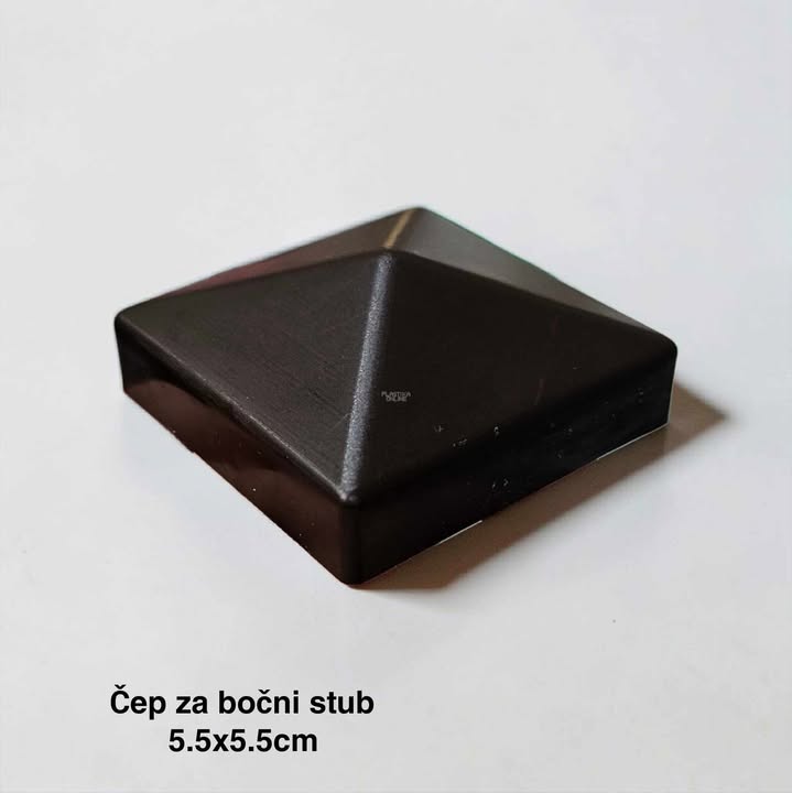 Čep za stub nosač 5.5 cm braon