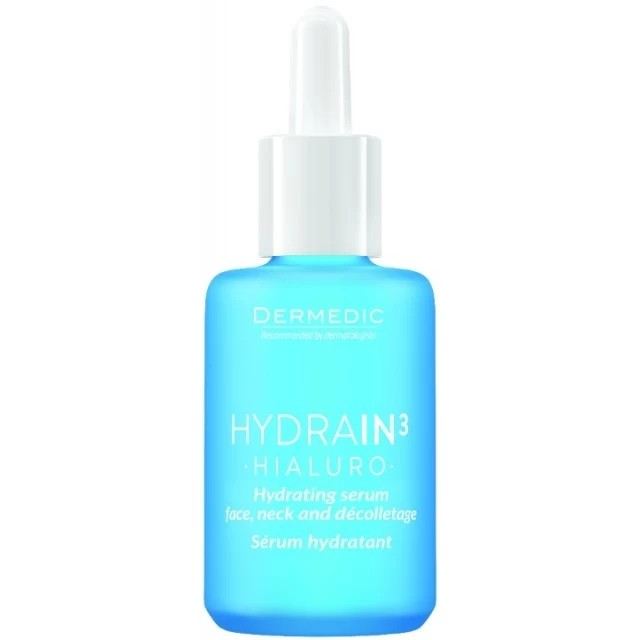DERMEDIC HYDRAIN3 HIALURO HIDRATANTNI SERUM ZA LICE, VRAT I DEKOLTE 30ML