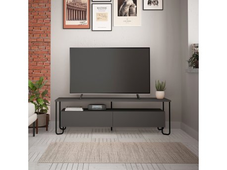 HANAH HOME TV polica Cornea Anthracite