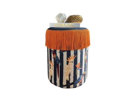 HANAH HOME Tabure Jungle Scar Pouffe Birdy