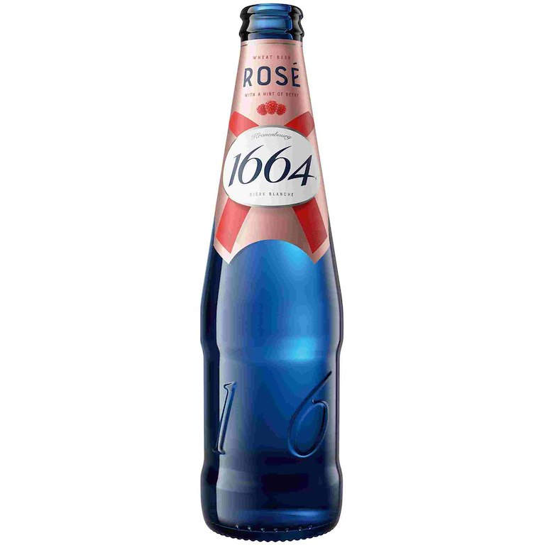 Pivo kronenbourg 1664 rose 0,33l npb