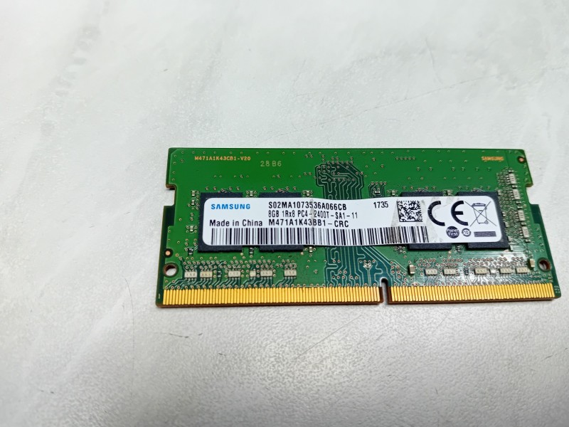 DDR4 SO-DIMM RAM memorije za laptopove 8GB ispravna