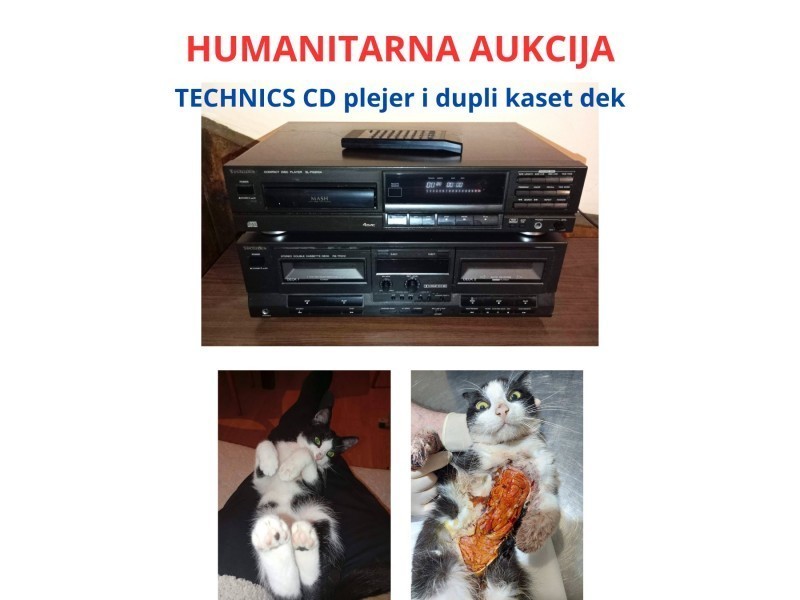 HUMANITARNA AUKCIJA: TECHNICS CD plejer i dupli dek
