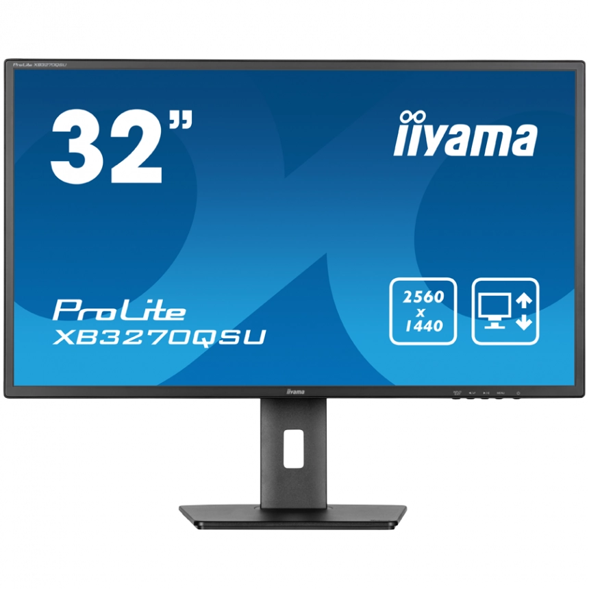 IIYAMA Prolite XB3270QSU-B1 Business Monitor - 80 cm (31.5''), WQHD (2560x1440), IPS LED, 100Hz, 3ms, 250 cd/m², matte / black
