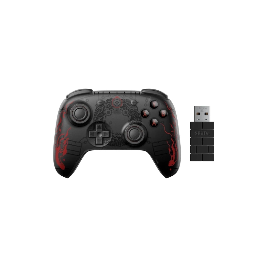 Bežični gamepad 8BitDo Ulitmate 2C Multi Platform/BT/2.4/Hall Effect/typeC/Black Myth Wukong edition