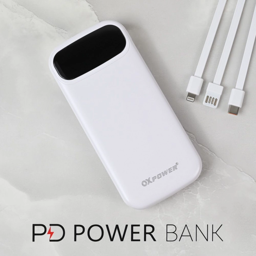 Power bank prenosiva baterija Oxpower PDC11 10000mAh bela