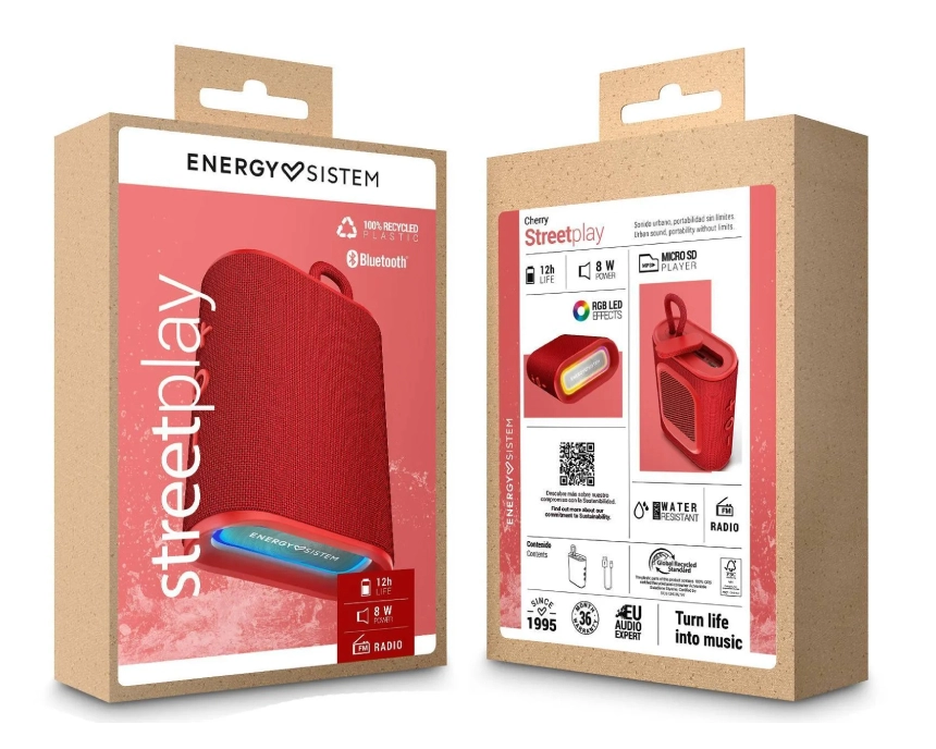ENERGY SISTEM Cherry StreetPlay zvučnik crveni (M45924)