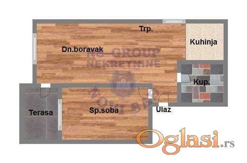 Dvosoban stan u Petrovaradinu sa PDV-om