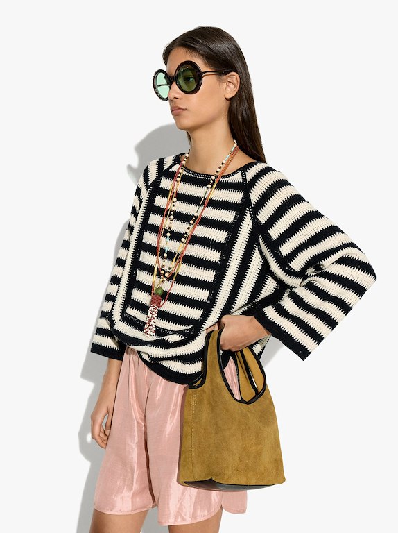 KNIT SWEATER WITH STRIPES