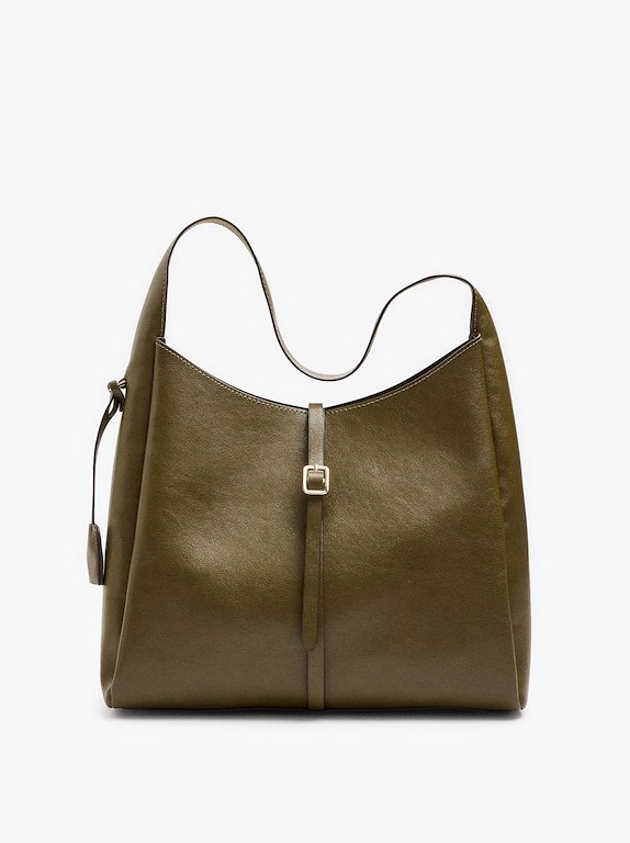 SHOULDER BAG WITH STRAP AND BUCKLE