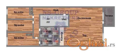 Cetvorosoban stan na Telepu, 92m2