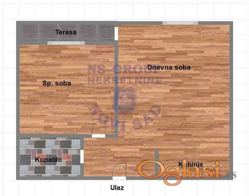 Telep, dvosoban stan 43m2
