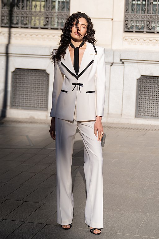 Ivory Tuxedo Suit